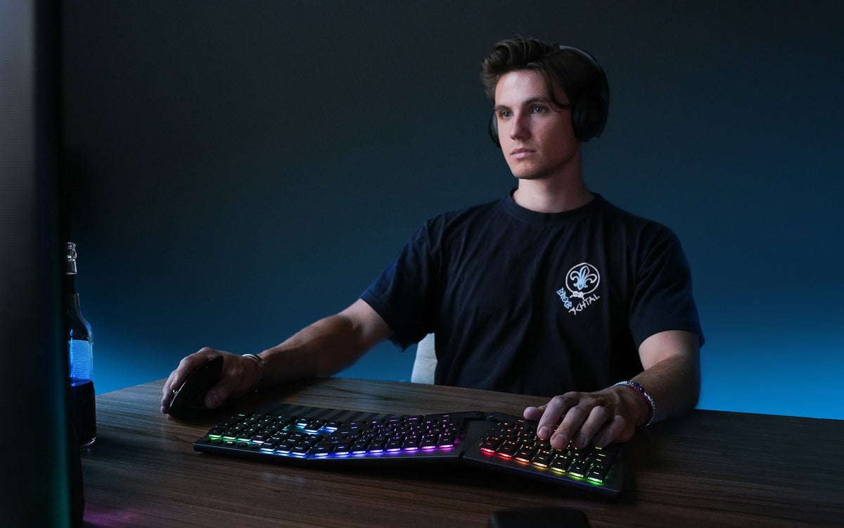 ERGO Mechanical Wireless Keyboard - PERIBOARD-835 Full-Size – Perixx USA