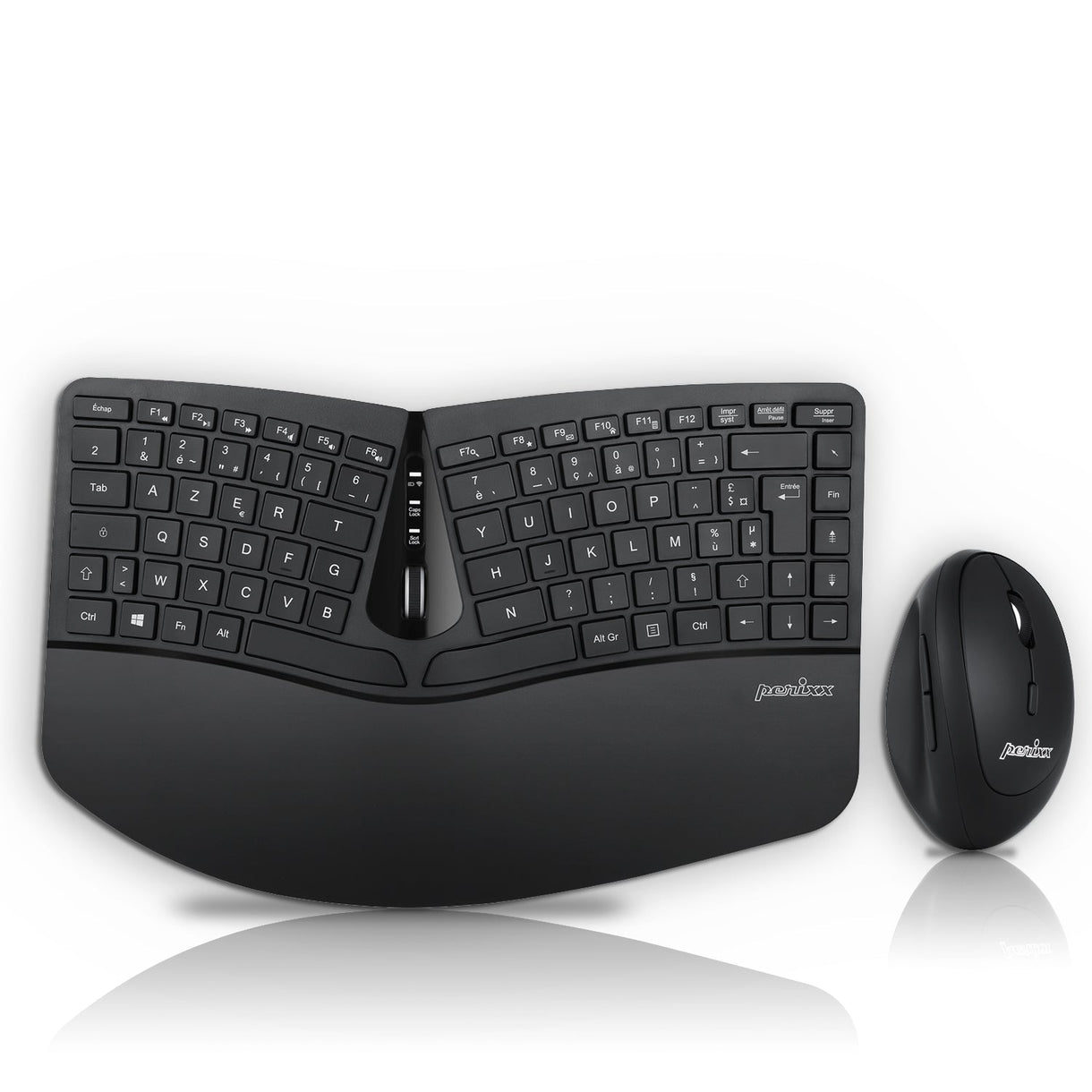 PERIDUO-606 Wireless Mini Ergonomic Keyboard and Vertical Mouse Combo ...