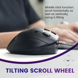 PERIMICE-520 Wired Ergonomic Vertical Trackball Mouse - Perixx USA