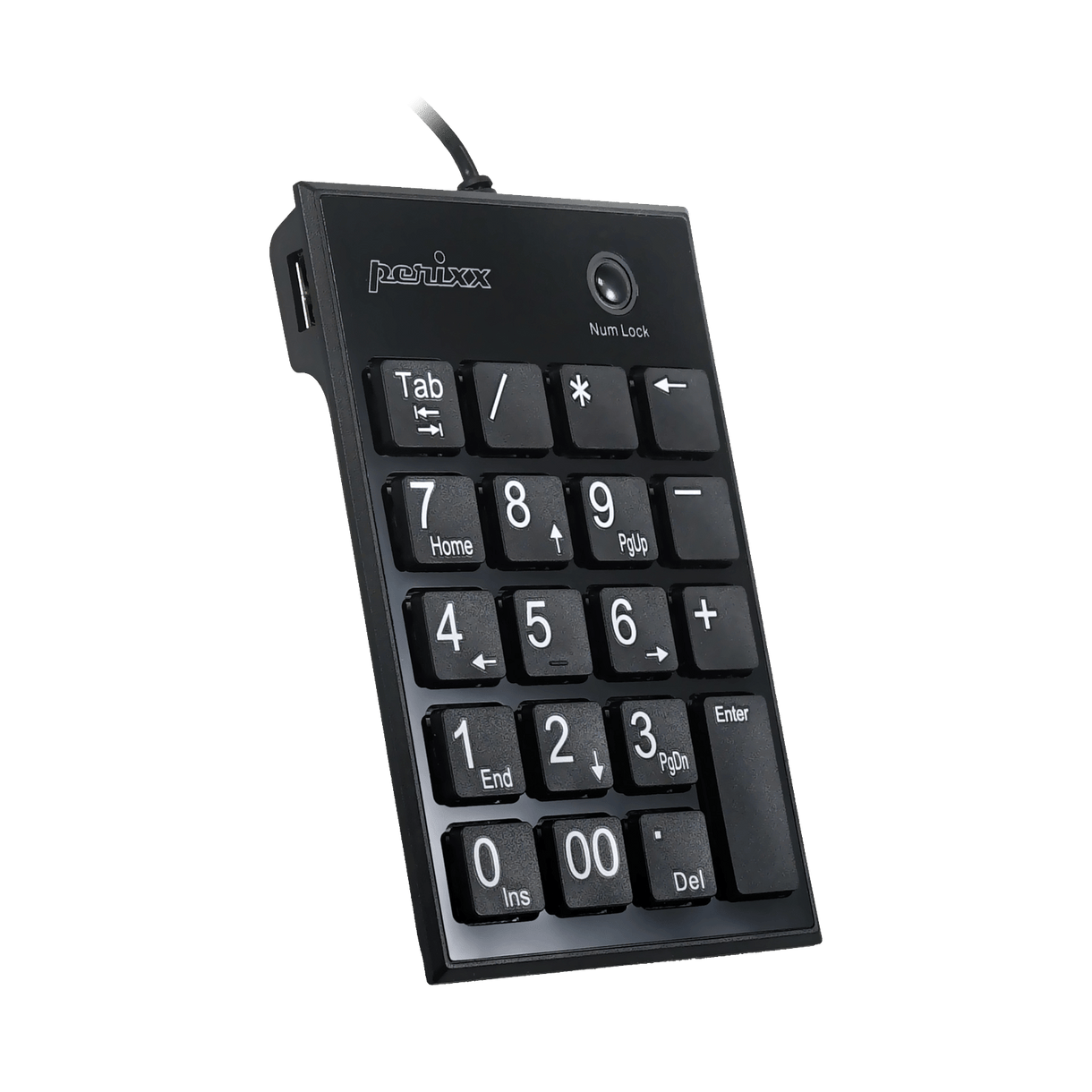 PERIPAD-202 Wired Numeric Keypad with Scissor Keys and Extra USB Ports ...