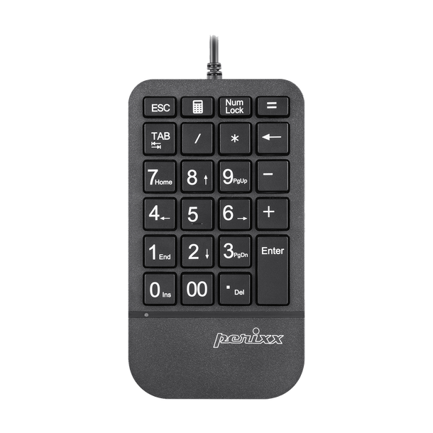PERIPAD-205 - Wired Numeric Keypad with Big Print Letters - Perixx USA