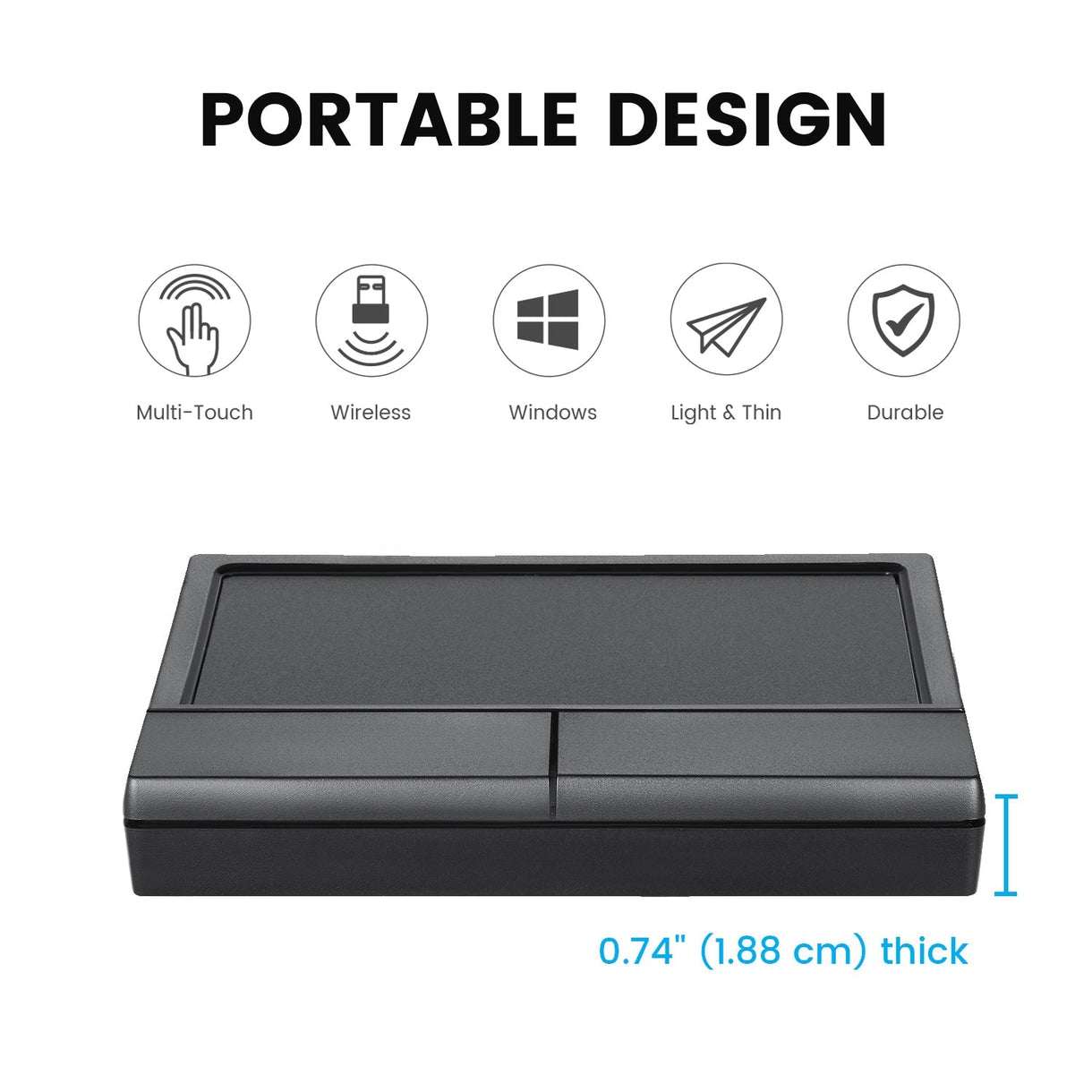 PERIPAD-704 Wireless Touchpad - Perixx USA